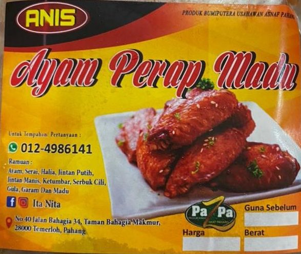 AYAM PERAP MADU